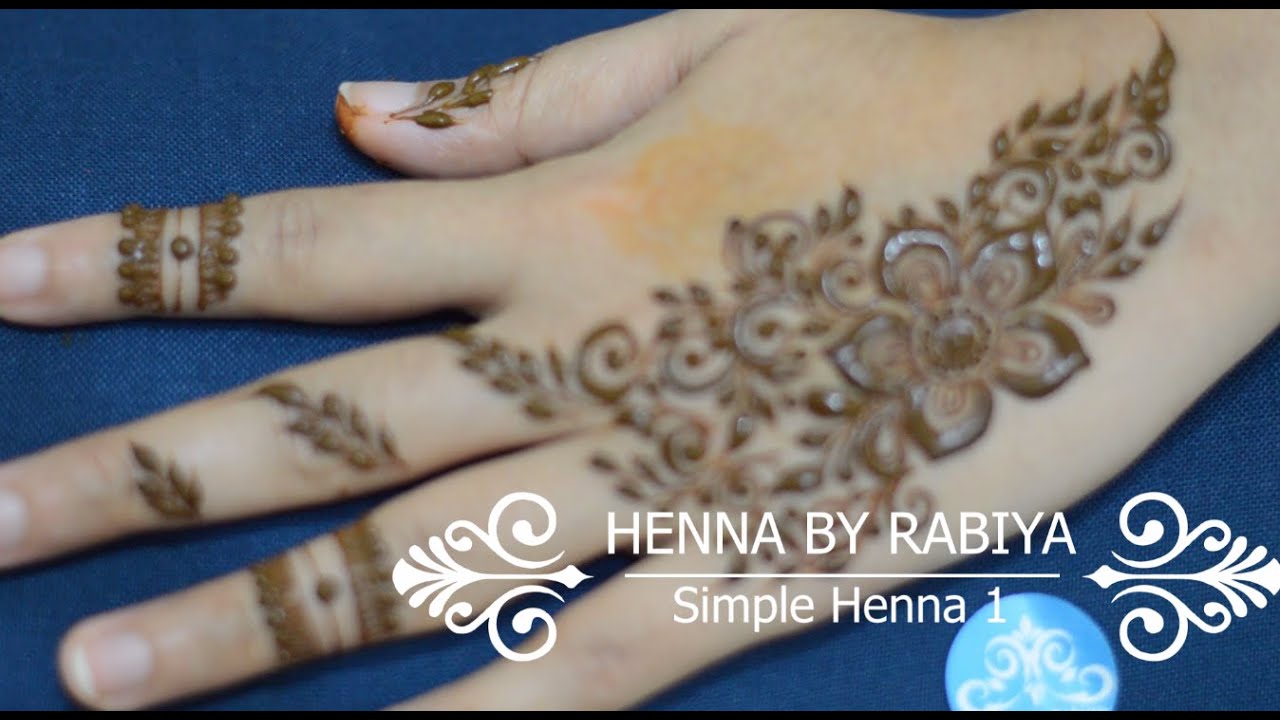DIY - Simple Henna Design - YouTube