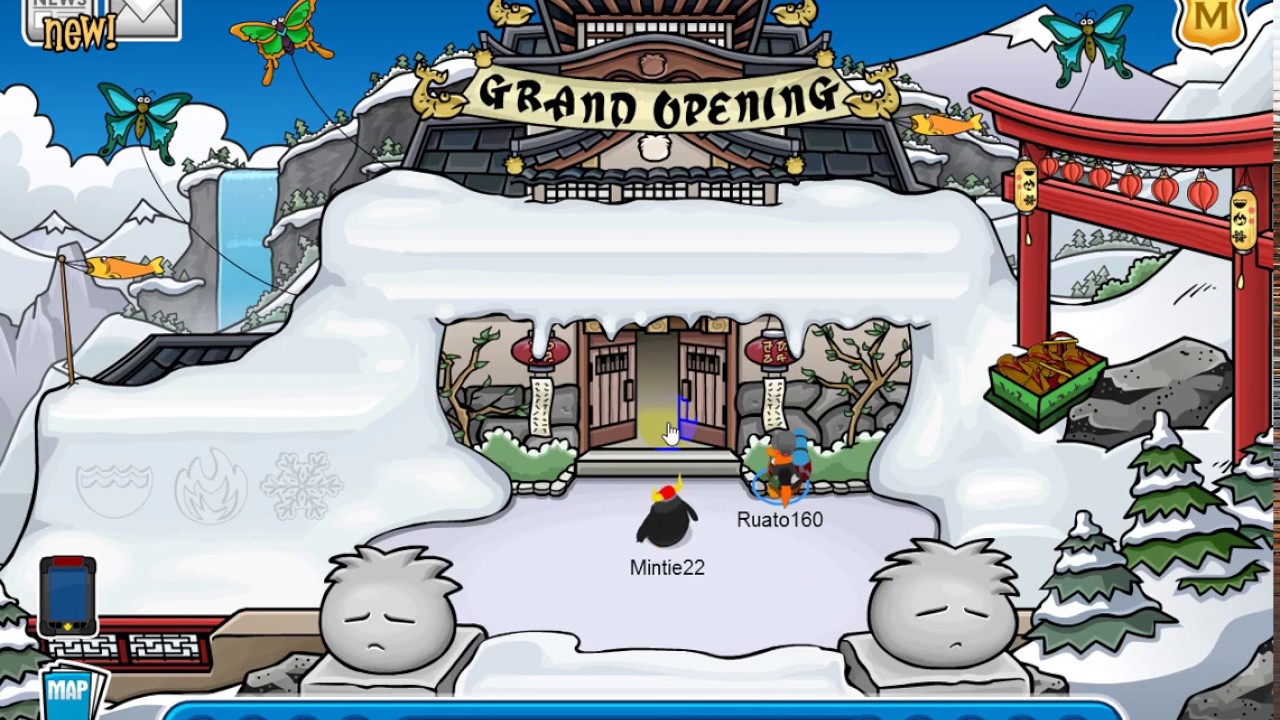 Club penguin rewritten/ Dojo grand opening (grande abertura do dojo ...