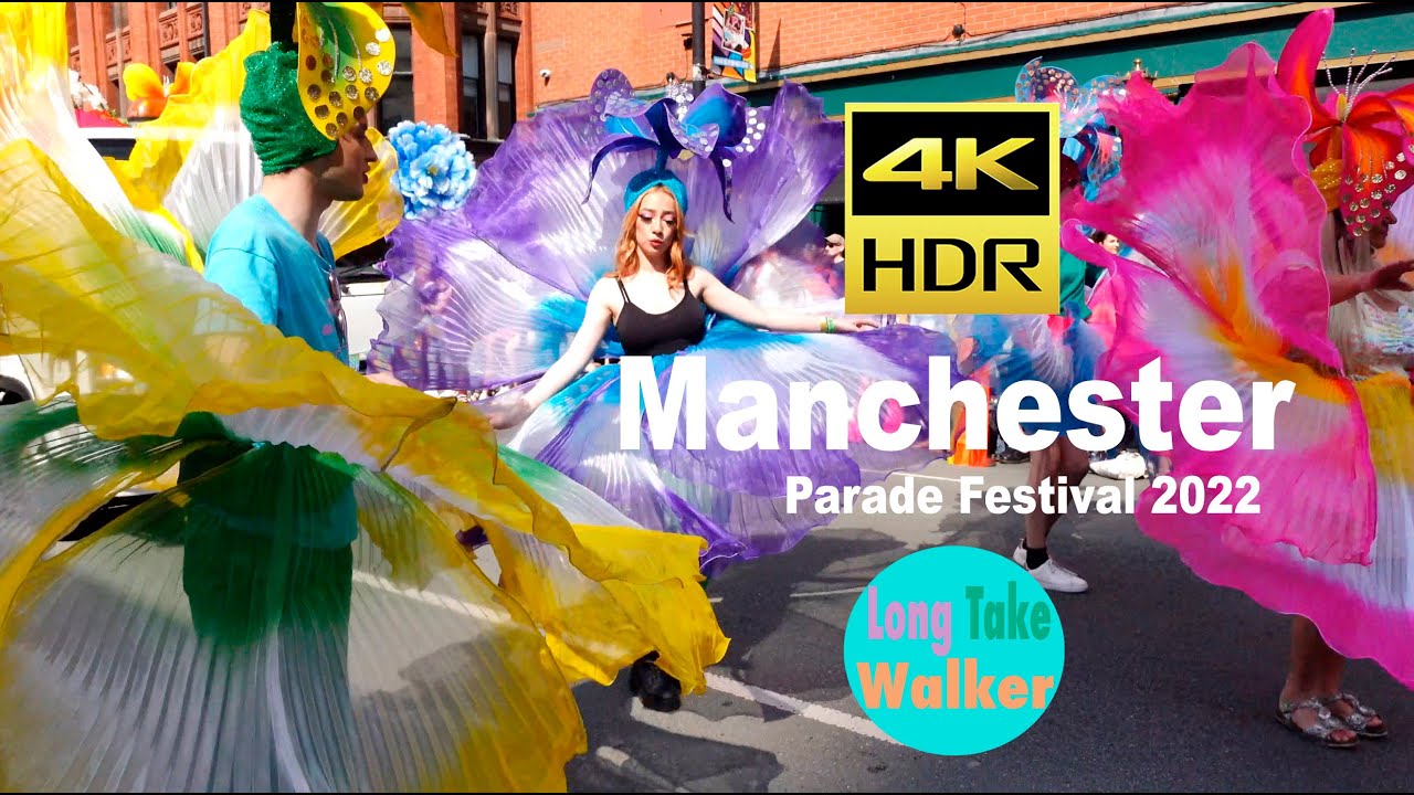 [4k] HDR - Virtual walking tour- Manchester Parade Festival 2022 ...
