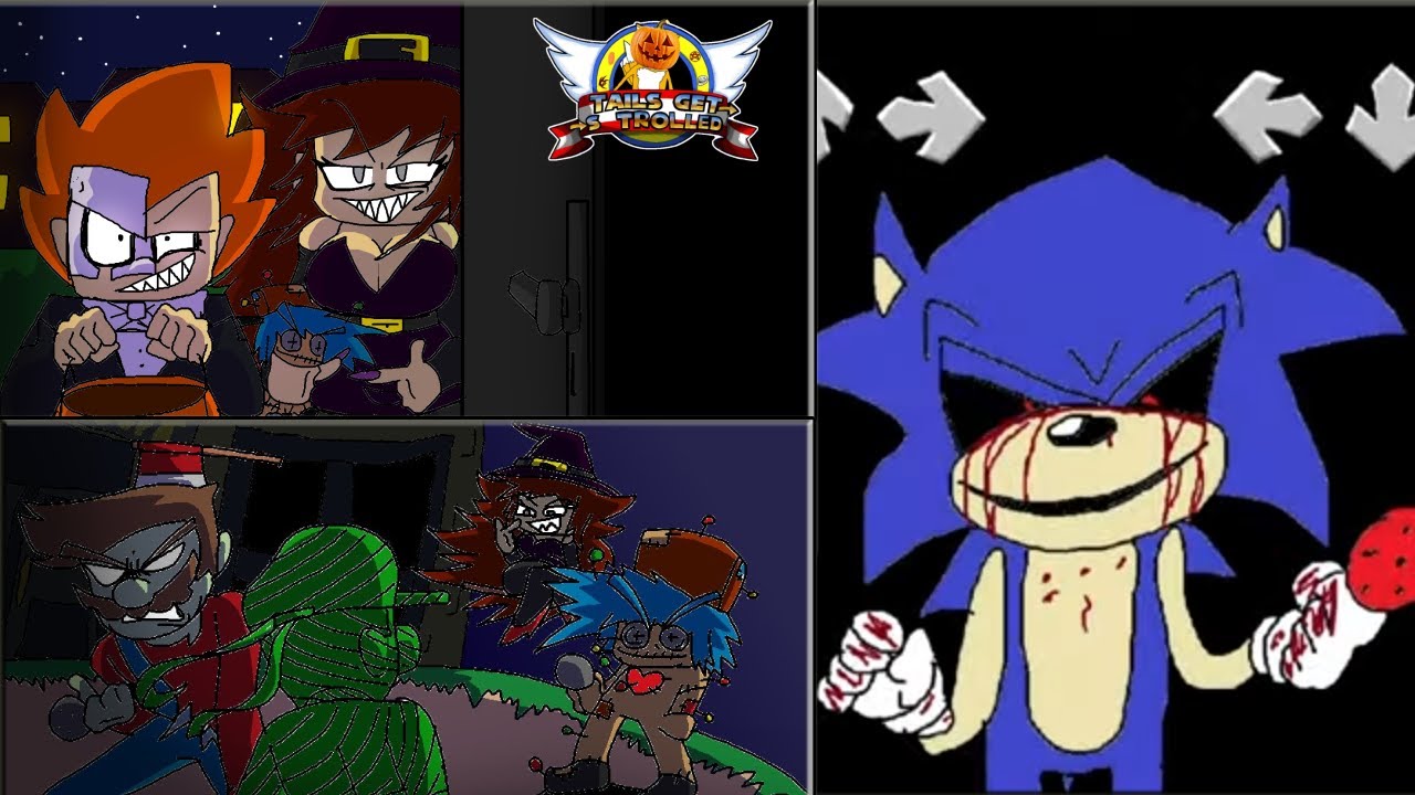 Friday Night Funkin Tails Gets Trolled v4.1 Halloween Update ( Vs Sonic ...