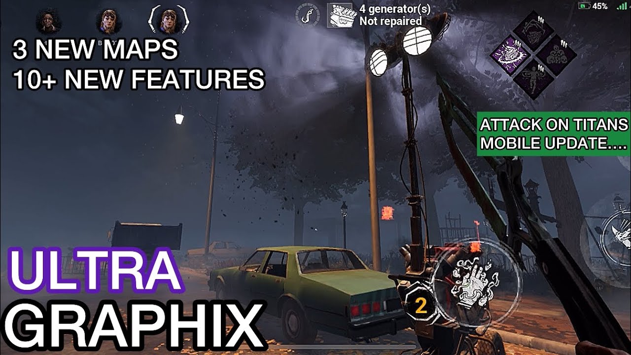 ALL 3 NEW MAPS (ULTRA GRAPHIX) Attack On Titans UPDATE (DBD MOBILE ...