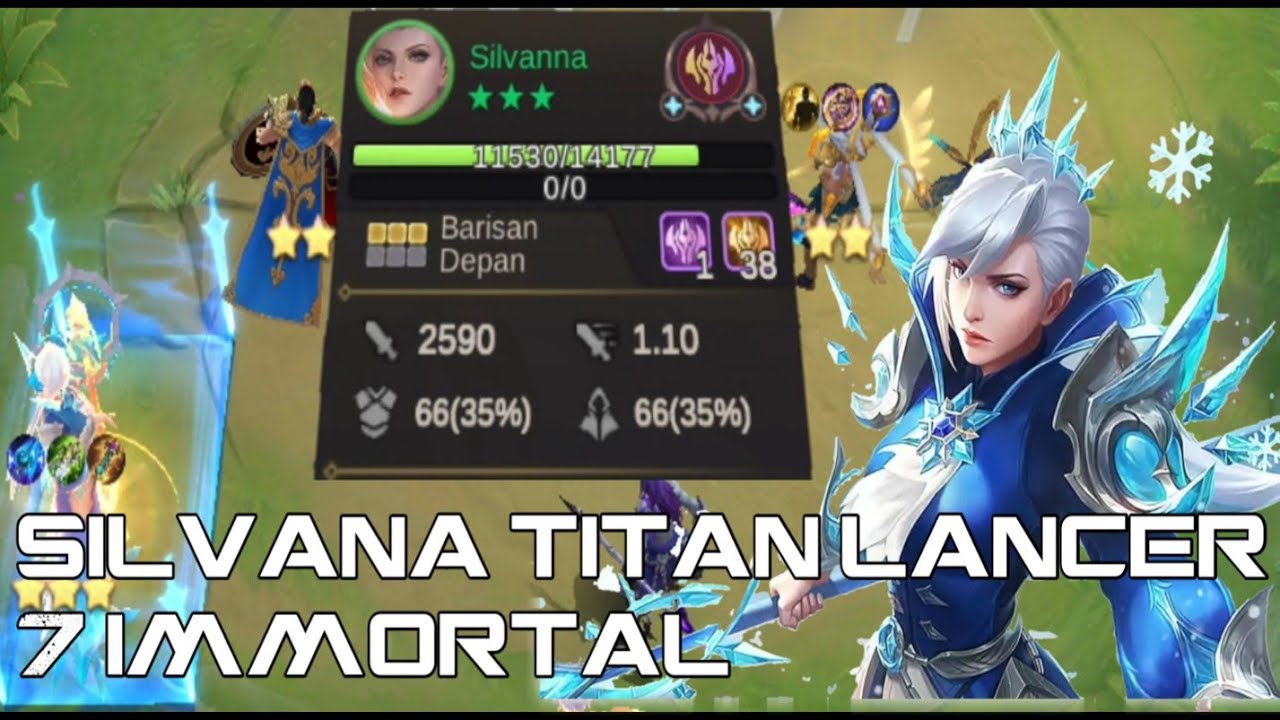 SILVANA TITAN! LANCER IMMORTAL! ATTACK SPEEDNYA MENAKUTKAN COMBO MAGIC ...