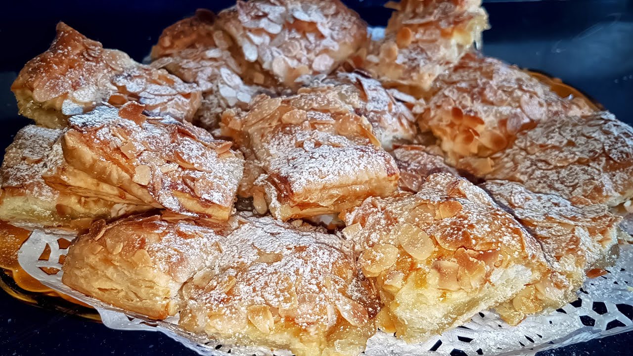 Pastelitos de hojaldre rellenos de cabello de ángel - YouTube