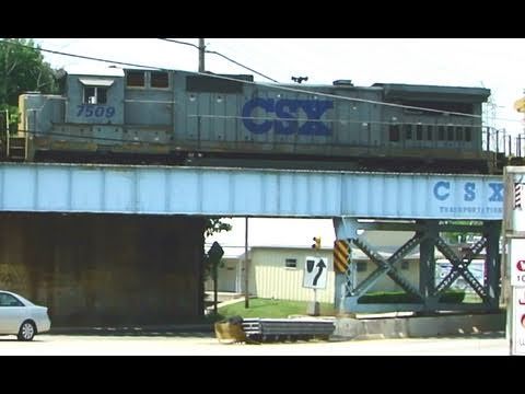 CSX Stealth Train #7509 Over Reisterstown Road - YouTube
