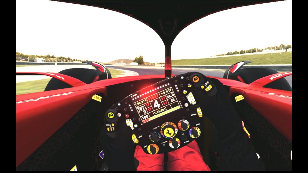 ferrari f1 75 - (carlos sainz) - lap at mugello circuit - cockpit view ...