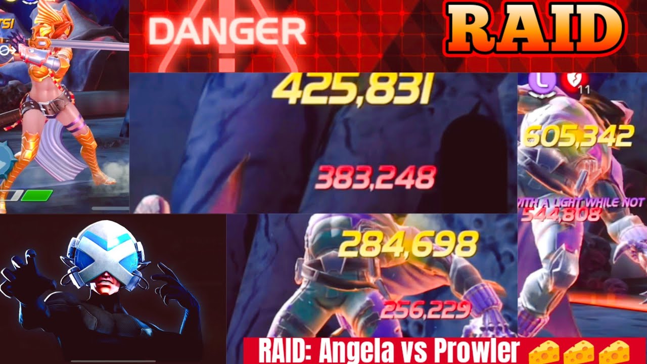 MCOC: RAID - Angela vs Prowler - YouTube