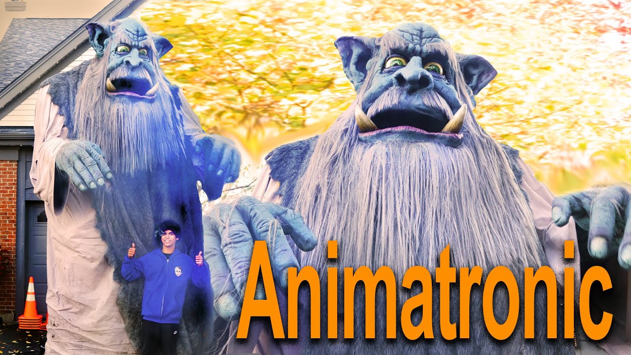 Colossus Animatronic at Lehman Manor Haunt 2023 - YouTube