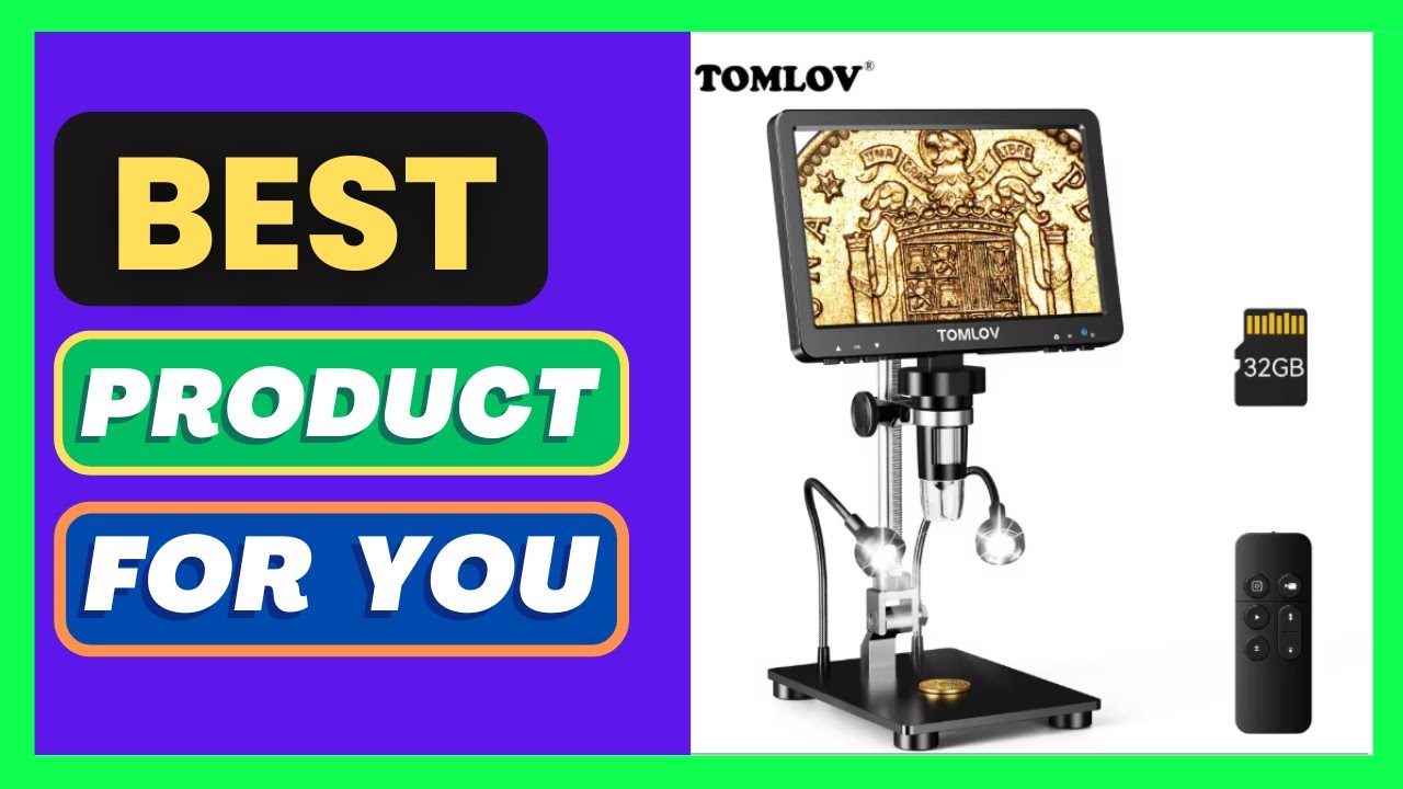 TOMLOV DM9 Pro HDMI Digital Microscope - YouTube