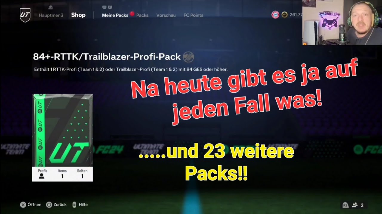 FC24 Pack Opening. 84+RTTK/Trailblazer-Profi-Pack, 2 x Selten Profi ...