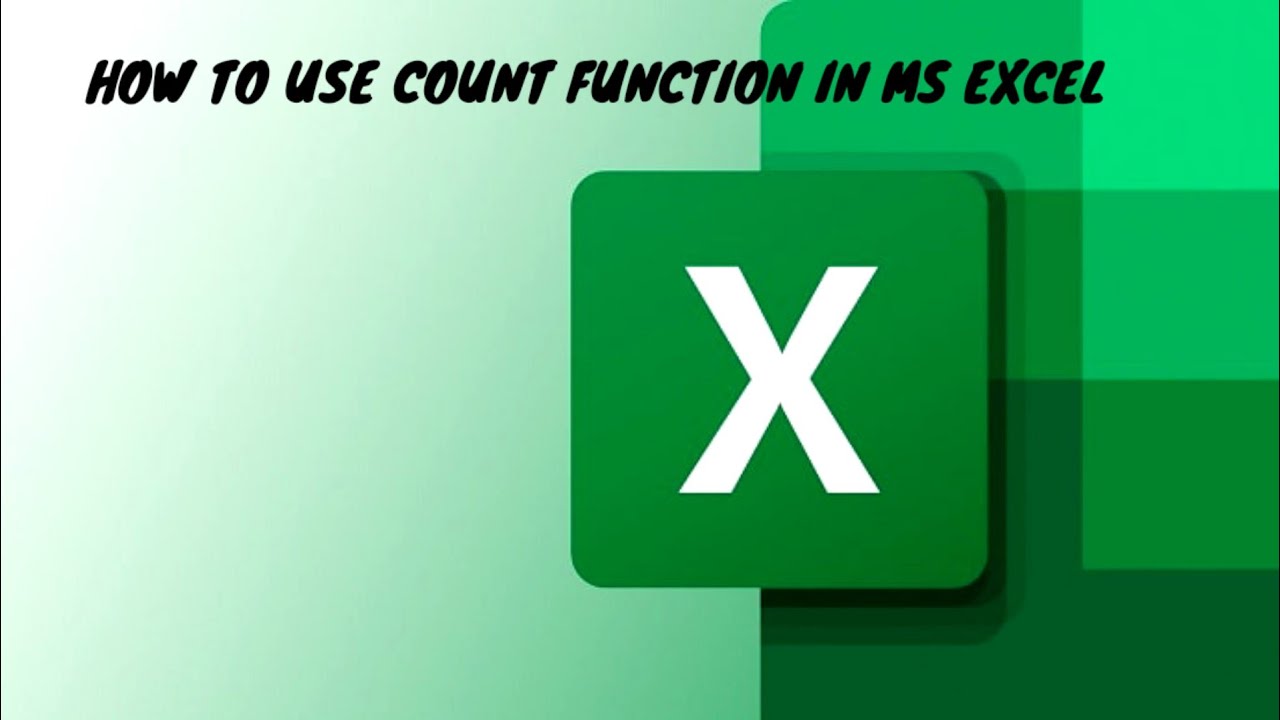 How To Use Count Function In Ms Excel Ll Computer Duniya Youtube 5271