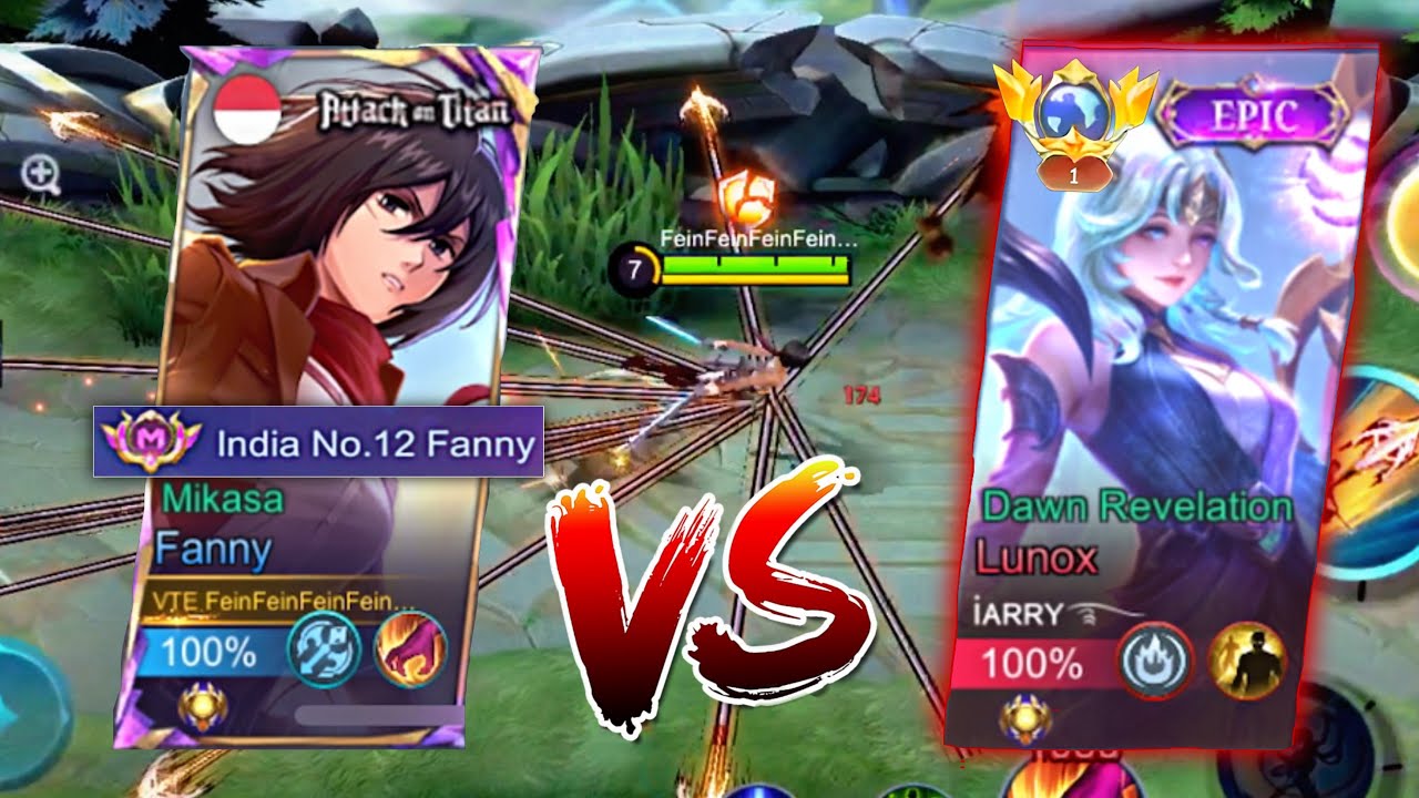 INDIA FANNY VS PRO LUNOX (who win?) fanny gameplay | Mobilelegends # ...