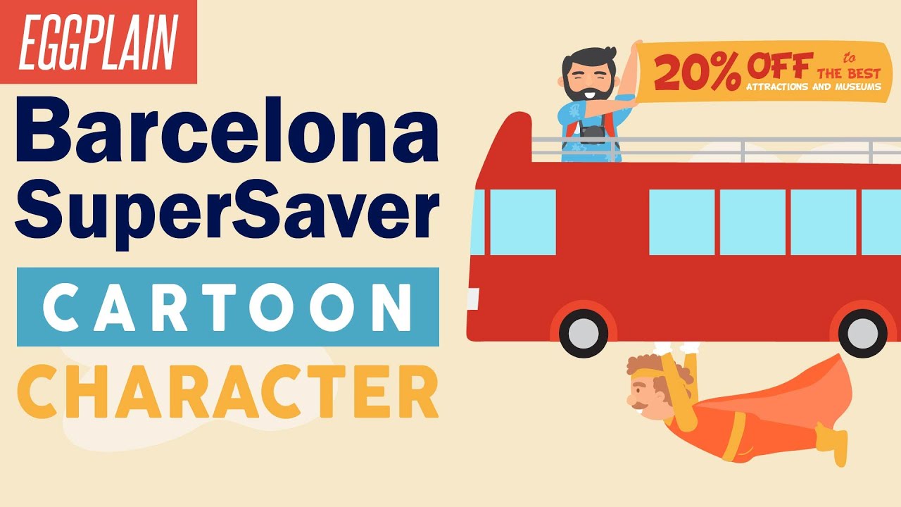 Barcelona Cartoon Character by Eggplain - YouTube