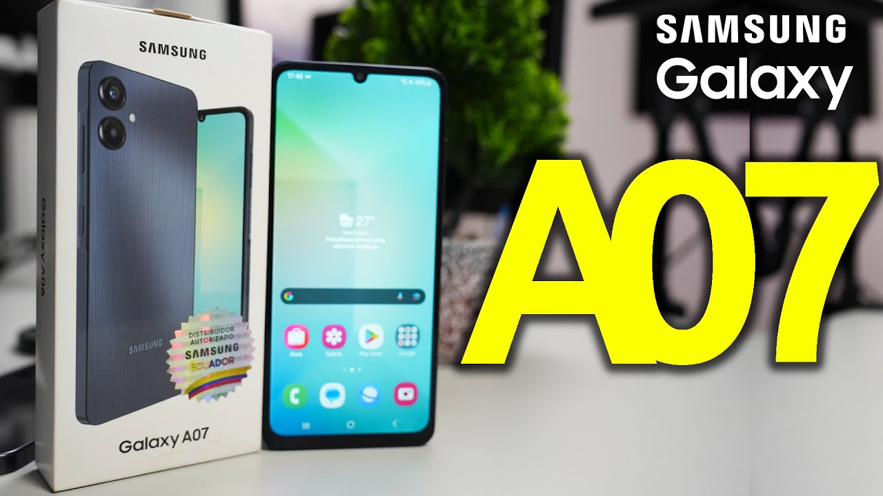 NUEVO GALAXY A07 ¡POR FIN SAMSUNG! CARACTERÍSTICAS Y PRECIO. - YouTube