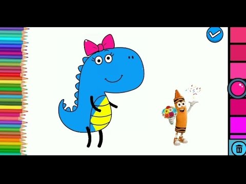 MEWARNAI DINOSOUR & KELUARGA | DUBBY DINO | COLORING PAGES | AbuKidz ...