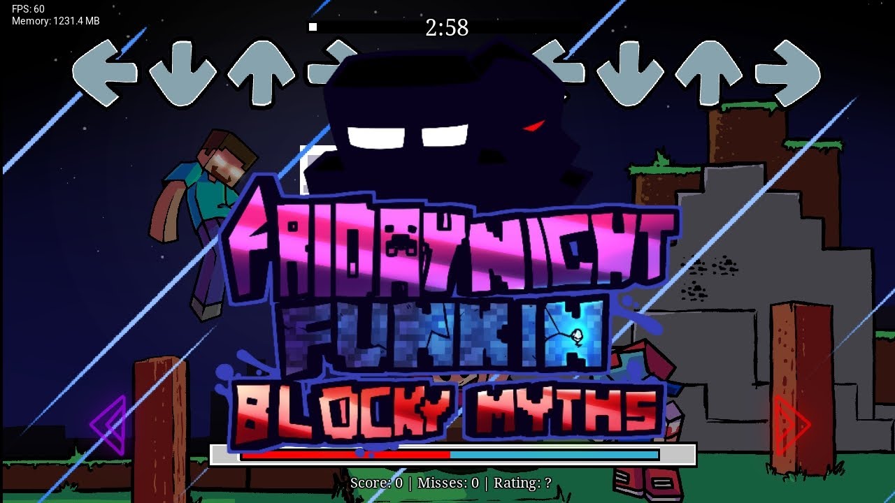 fnf blocky myths android port - YouTube