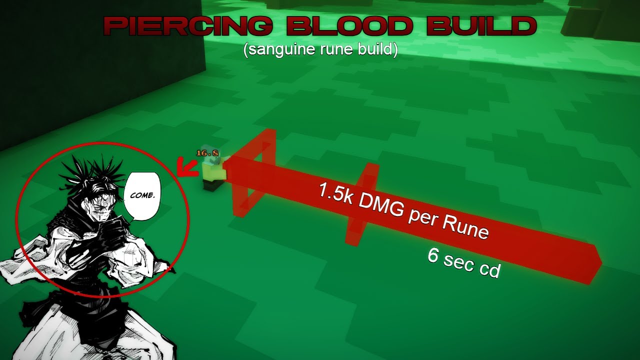 1.5k Damage Piercing Blood Build (NEW RUNE/UPDATE) Roblox Voxlblade ...