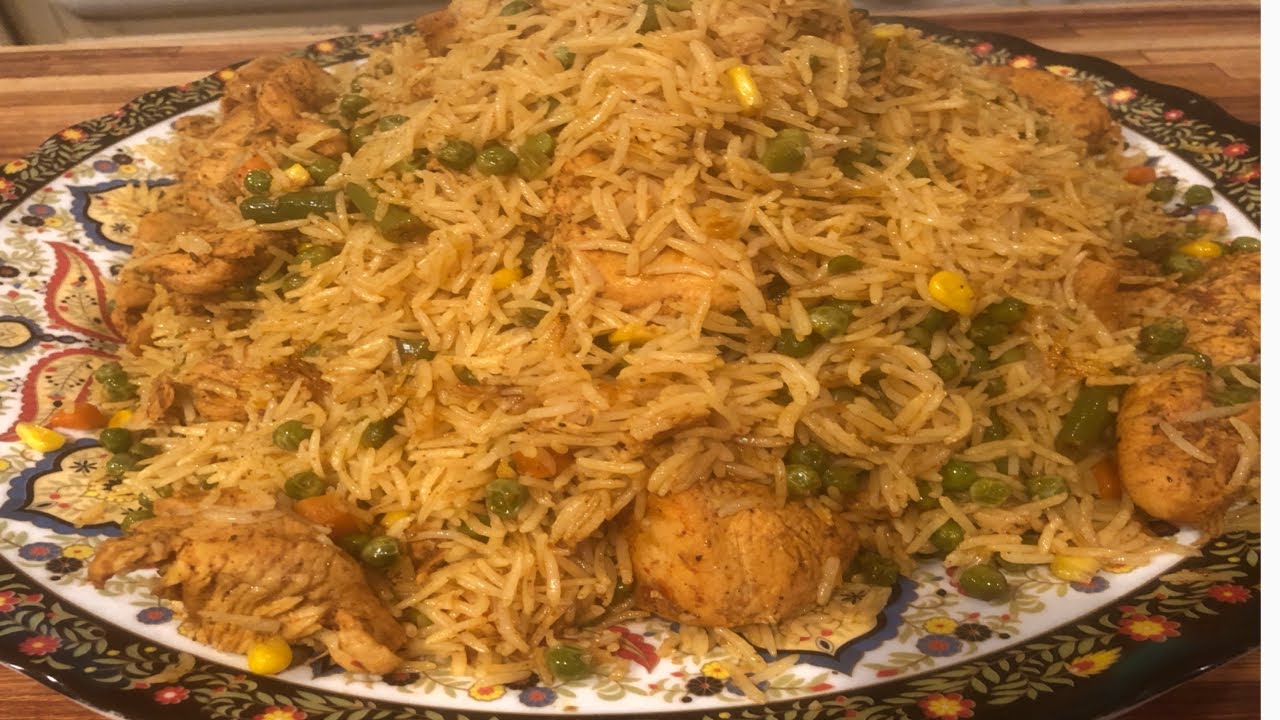 Palow | Chicken and Veggie Pulao Recipe - YouTube