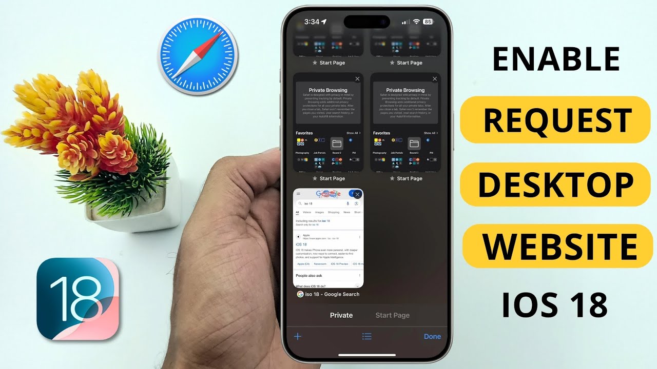 How to Request Desktop Website on iPhone iOS 18/18.1 – Easy Guide - YouTube