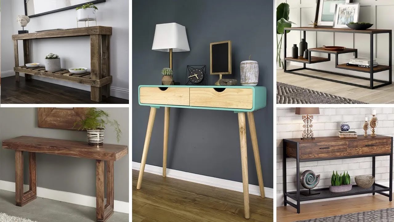 Modern console table design ideas - Entryway console table ideas for ...