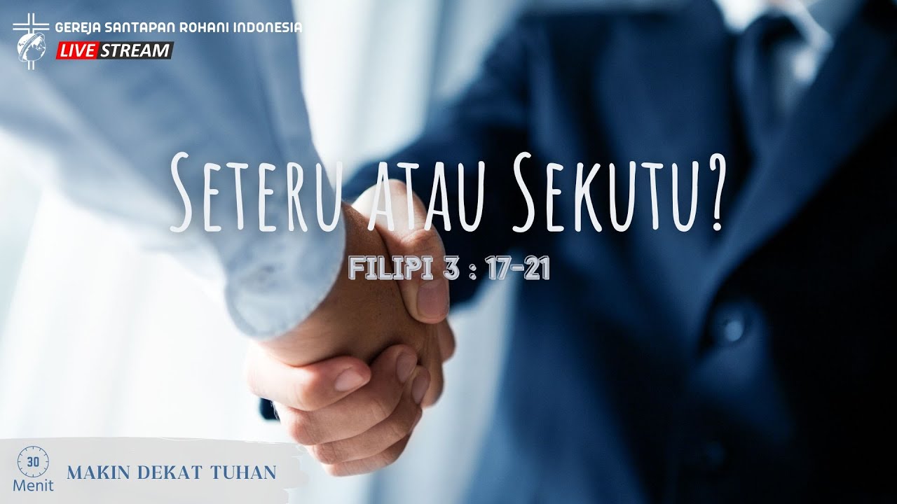 Seteru atau Sekutu? - Pdt. Simon | Makin Dekat Tuhan - Jumat, 20 ...