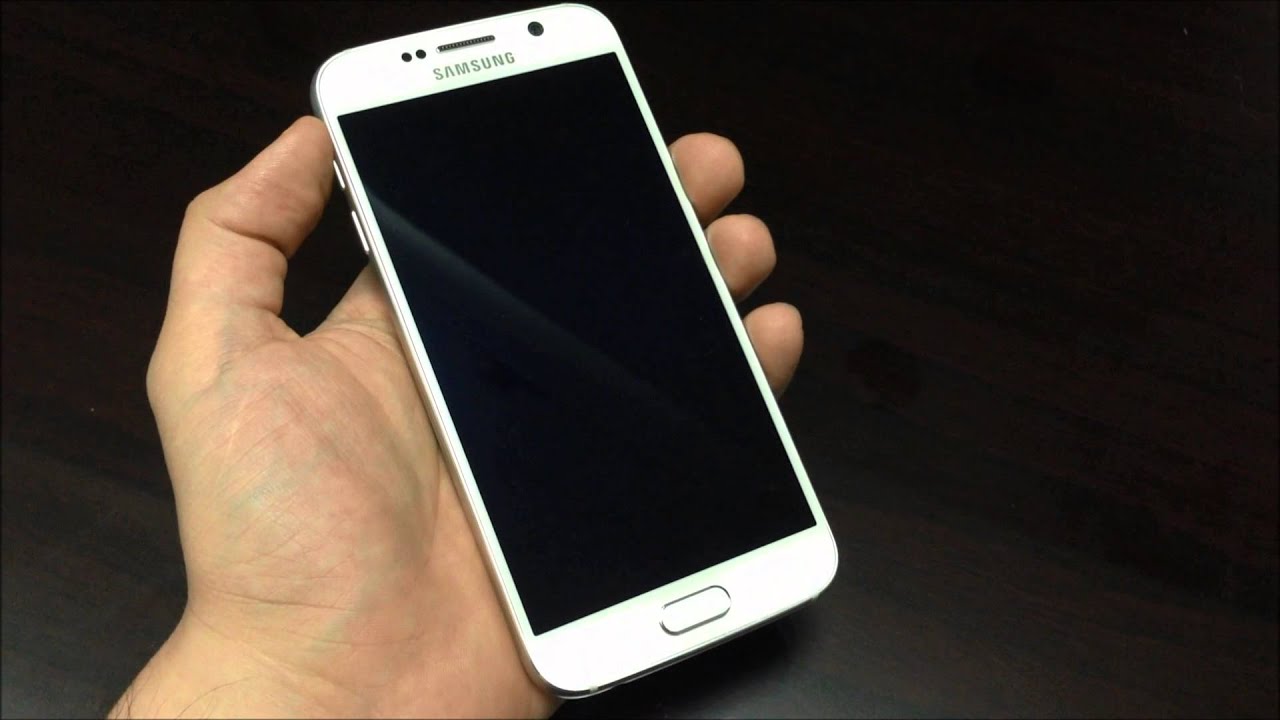 Samsung GALAXY S6 white pearl color SM-G920F - YouTube