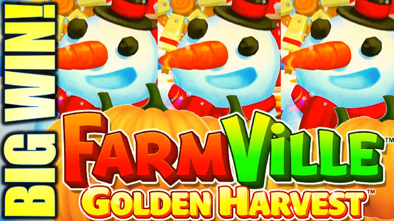 ★BIG WIN!★ PUMPKINS GALORE! 👨‍🌾 FARMVILLE GOLDEN HARVEST Slot Machine ...