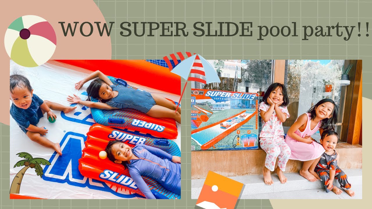 WOW SUPER SLIDE Pool Party | FamilyMundoVlogs - YouTube