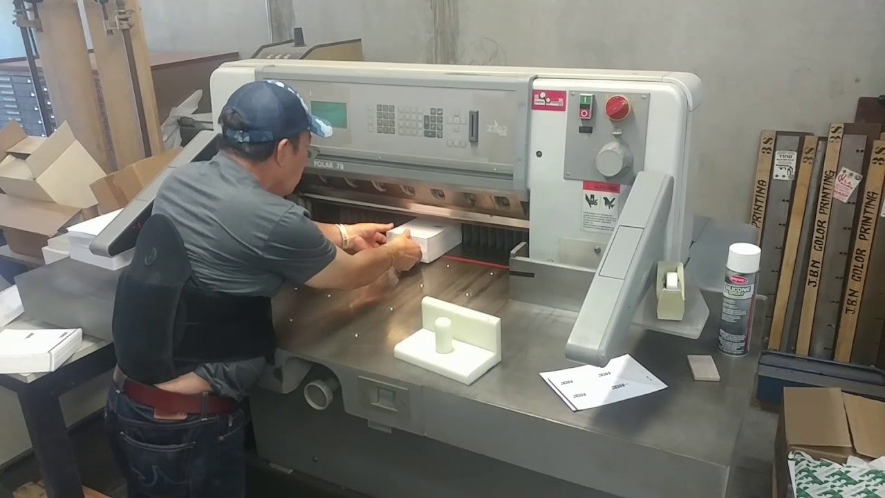 POLAR 78E PAPER CUTTER FROM QP EQUIPMENT - YouTube