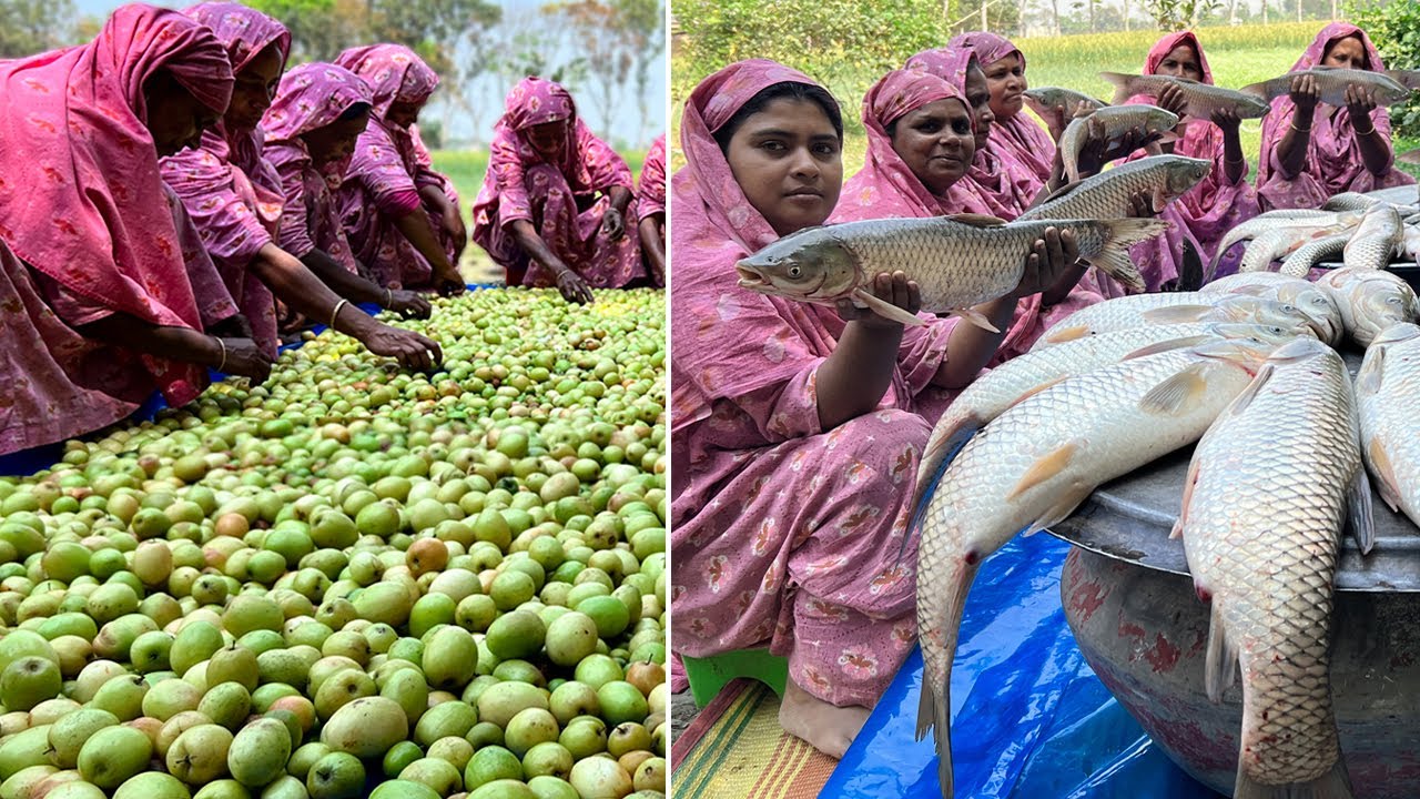 Carp Fish Cooking in the Village: Jujube Chutney & Hearty Hodgepodge ...