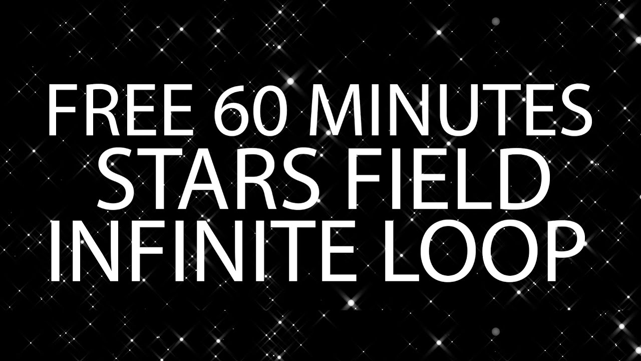60:00 Minutes 1 Hour Infinite Stars Field Loop Background Animation ...