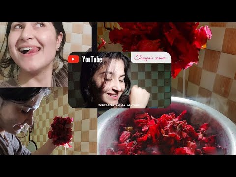 How to make buransh (Rhododendron)juice at home|| home made juice||vlog ...