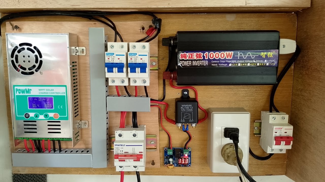 DIY Solar Set-Up na Pure Off Grid Electrical System up to 2800w PV ...