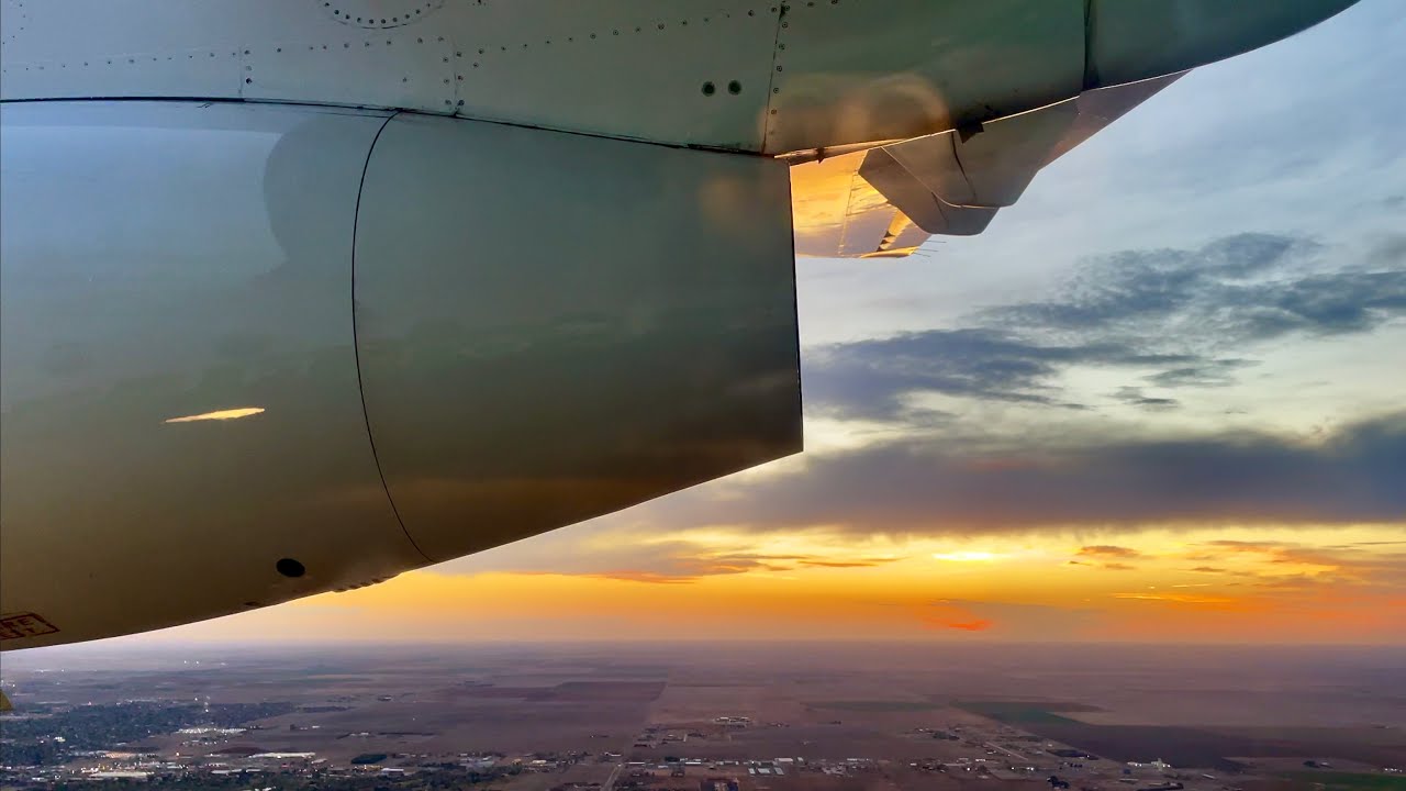 Awesome Clovis Sunset Landing – Denver Air Connection – Dornier 328 JET ...