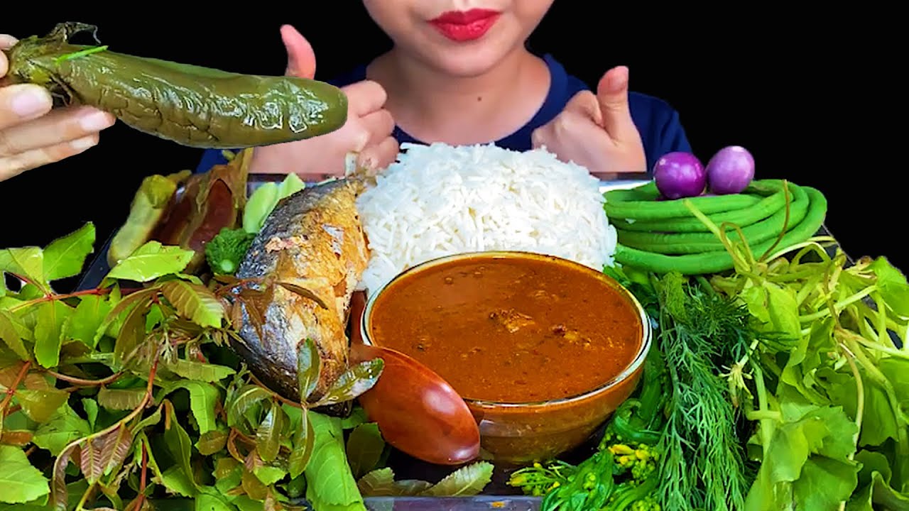 BURMESE FOOD||SPICY FISH PASTE & FRESH VEGGIES * မြန်မာ့ငပိရည်ကျို နဲ့ ...