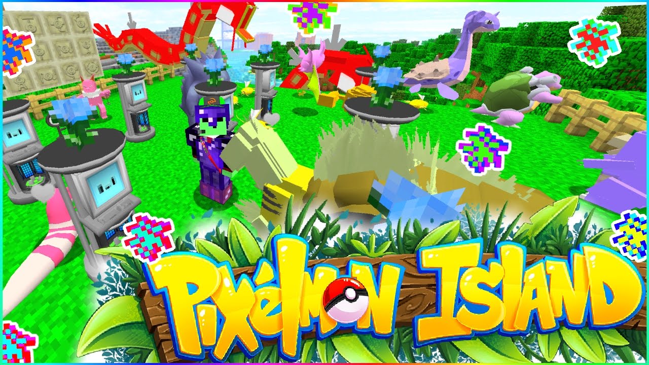 A FULL FIELD OF 38 SHINY POKEMON! - PIXELMON ISLAND SMP FINALE - YouTube