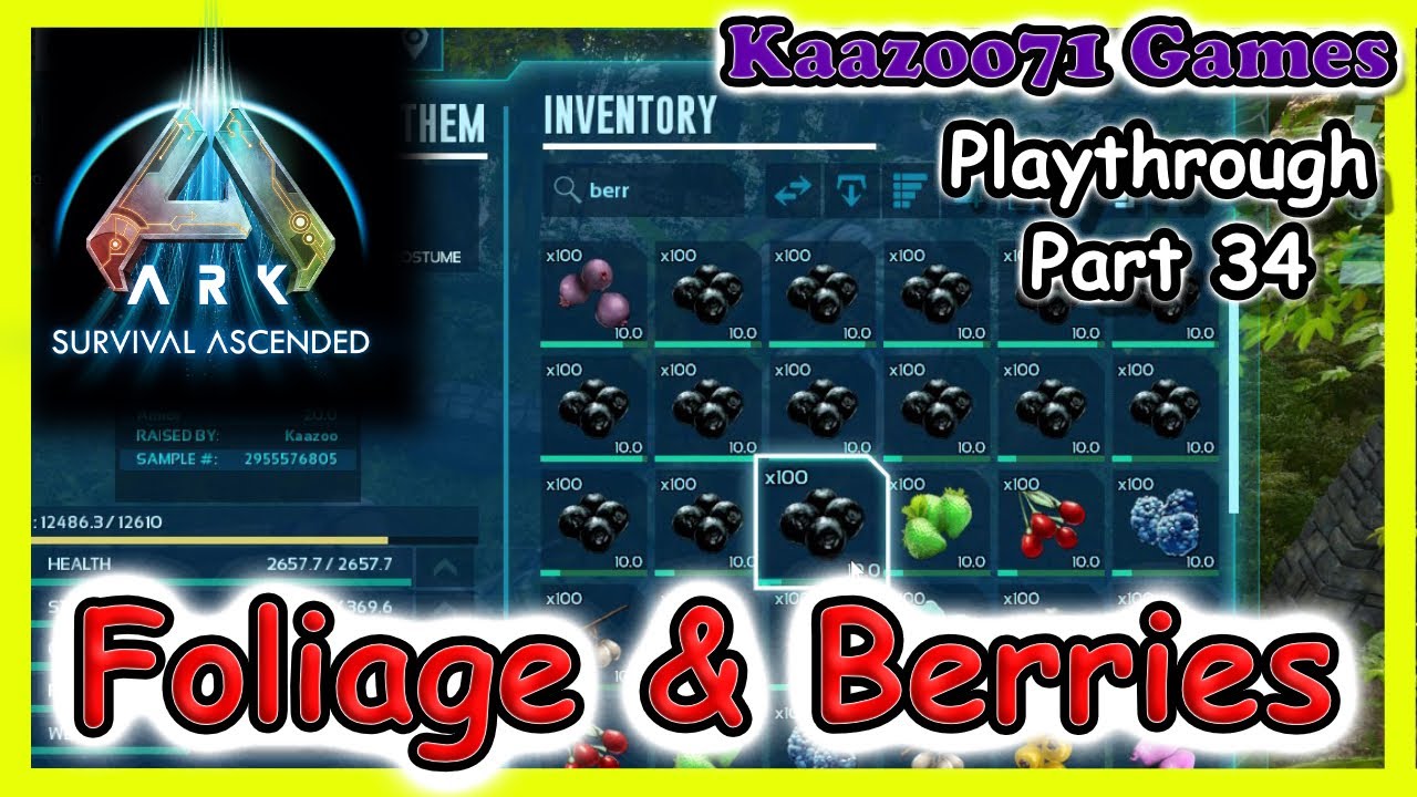 Foliage & Berries Ark Survival Ascended 💥 EP 34 - YouTube