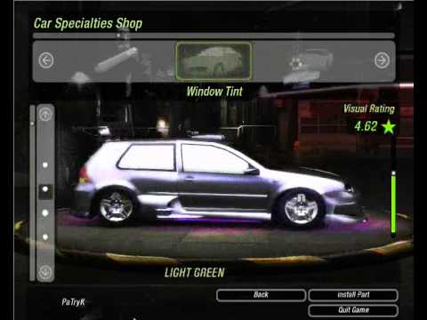 Need For Speed Underground 2 - Tuning Volkswagen Golf GTI - YouTube