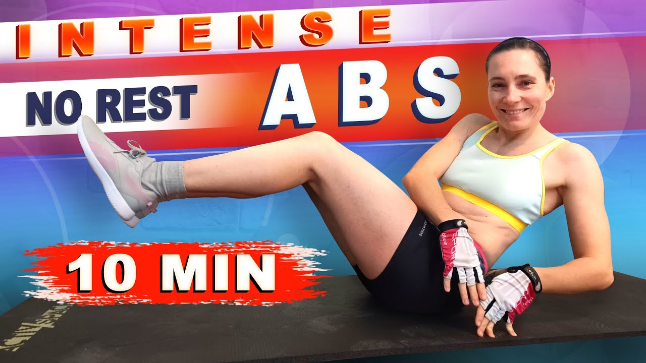 10 min AB workout | INTENSE | No rest | CIRCUIT 2 Rounds | Home Workout ...