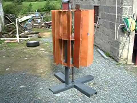 squirrel cage turbine, my first try at wind power..... which sucked ...