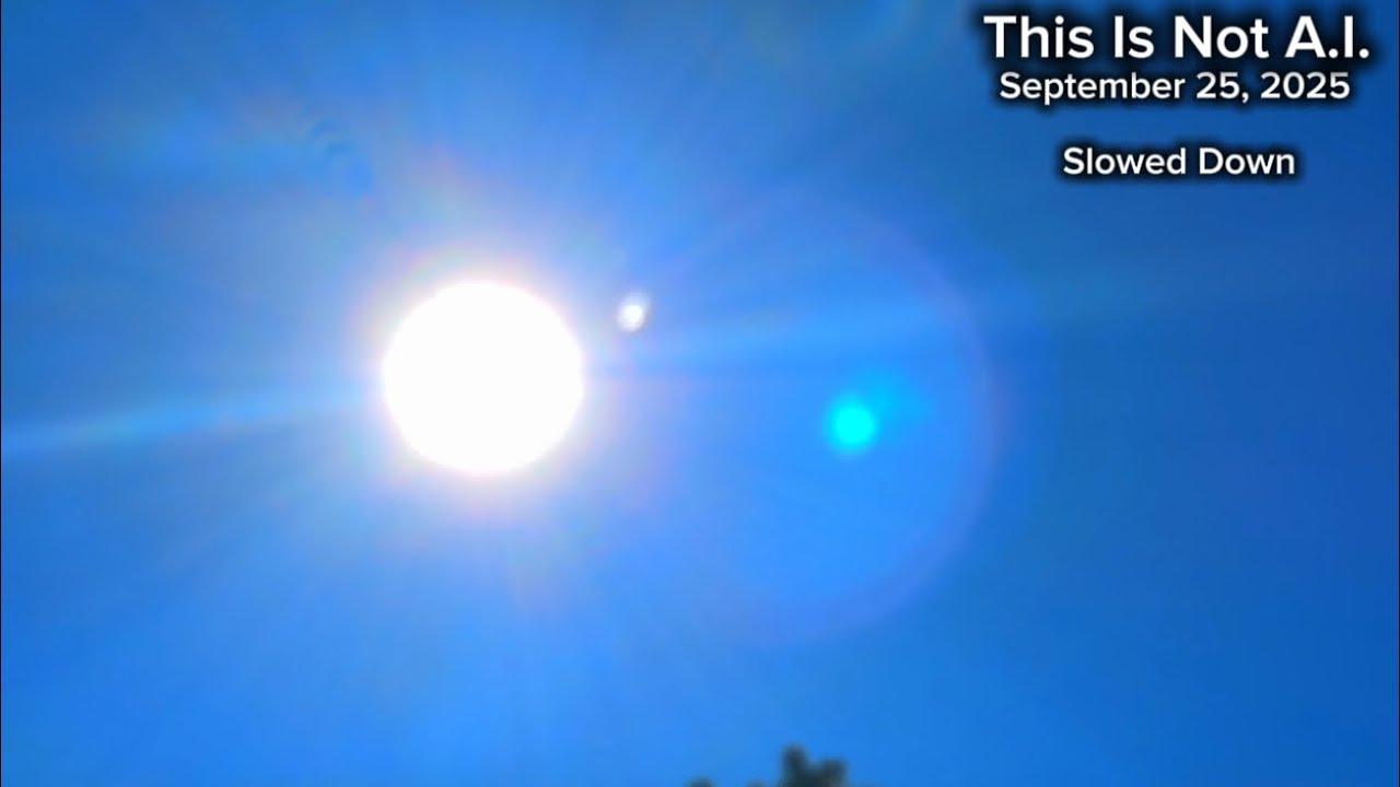 UFO Orbs Flying Near The Sun- September 25, 2025 - YouTube