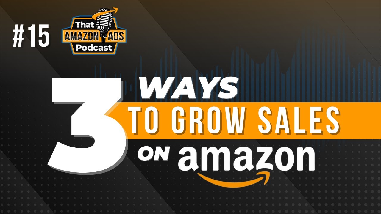 The ONLY 3 Ways to Grow Your Amazon Sales - YouTube