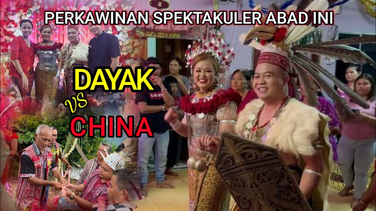Pernikahan spektakuler abad ini Dayak-China | Kelly Then dan Nickson ...