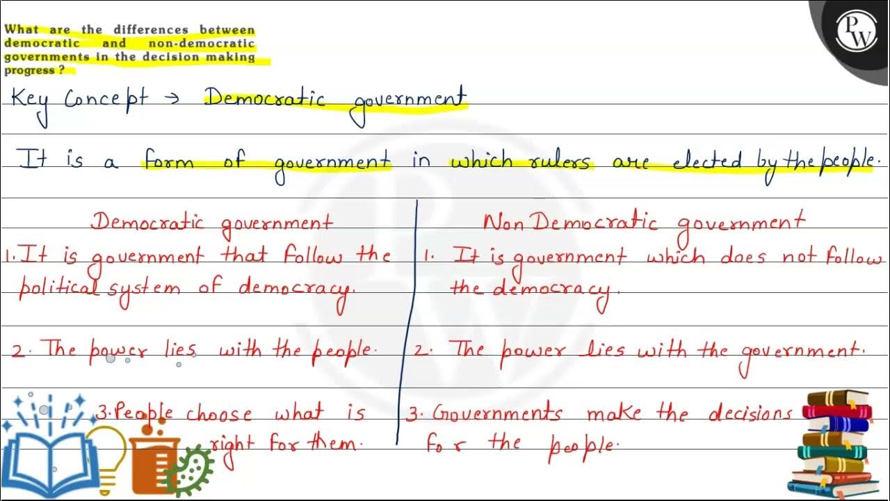 What are the differences between democratic and non-democratic ...