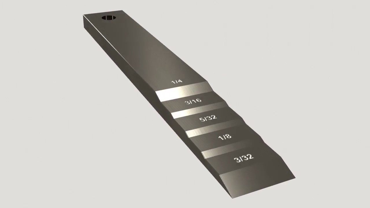 Stepped Spacing Gap Wedge & Gauge - YouTube