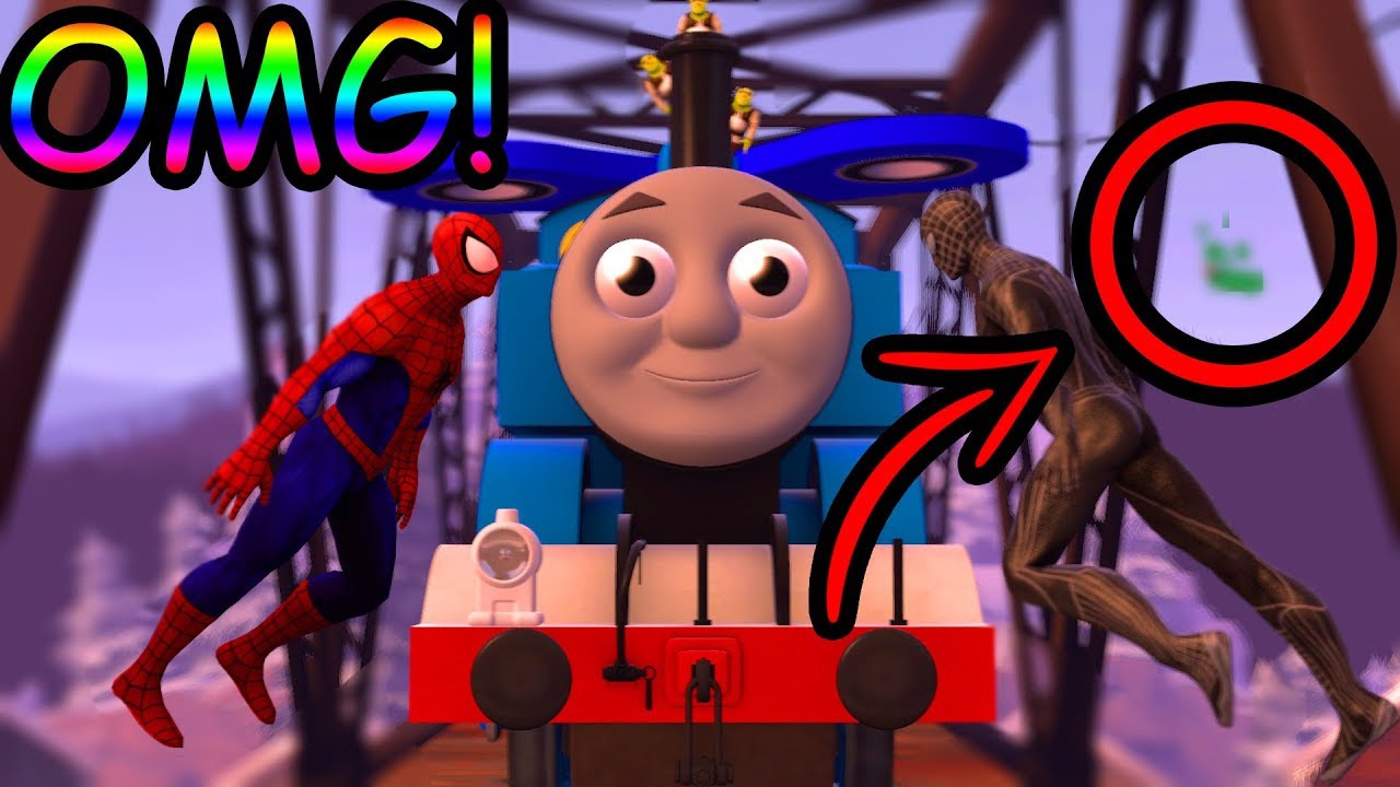 THOMAS THE TANK ENGINE SPIDERMAN FIGHT!? - YouTube