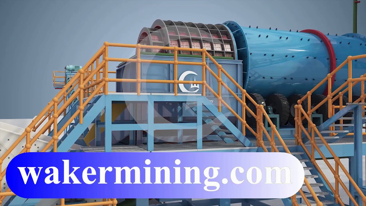 3D animation video of diamond pretreatment wash plant before DMS ...