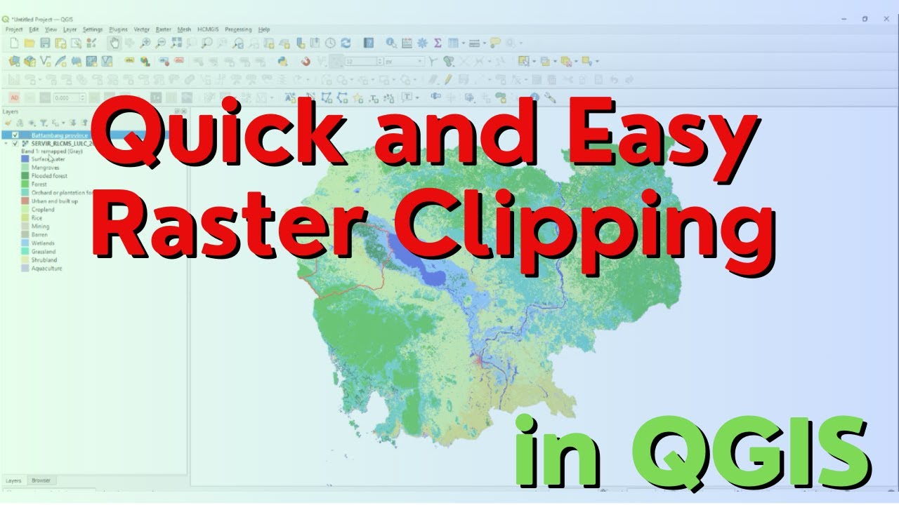Quick and Easy Raster Clipping in QGIS - YouTube