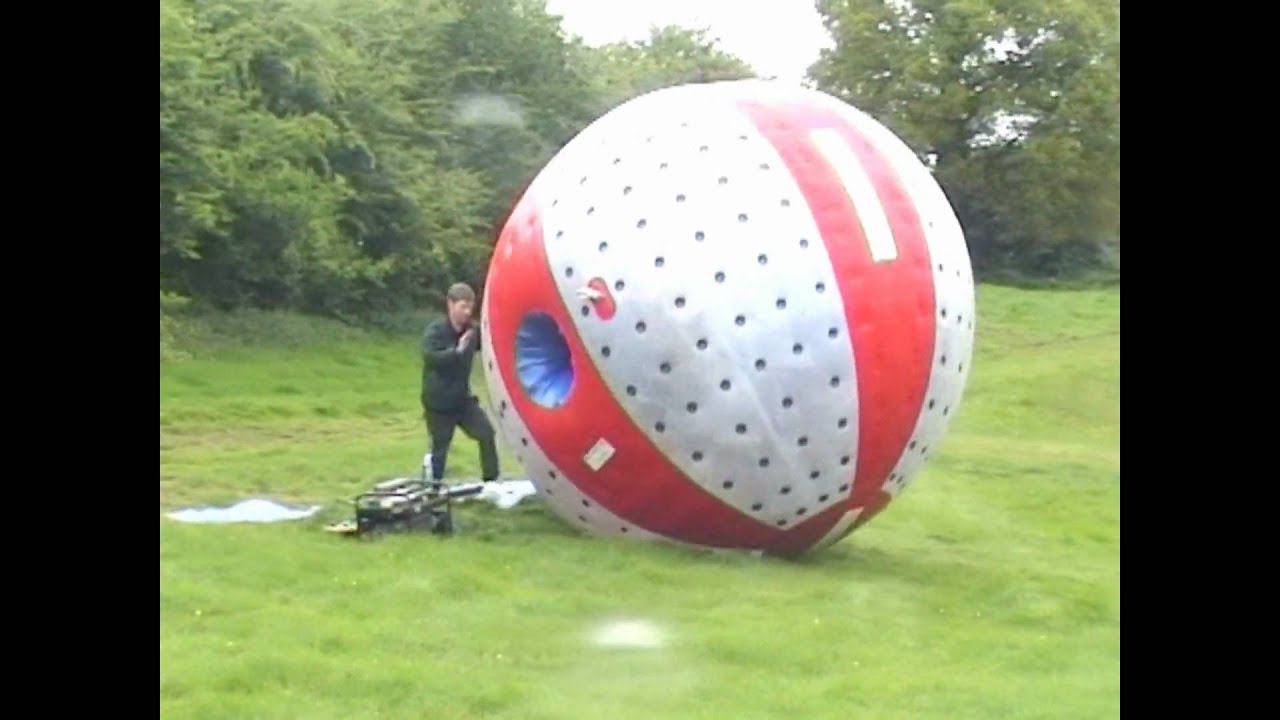 Break Neck Zorbing 2 - sphereing in Chepstow - YouTube