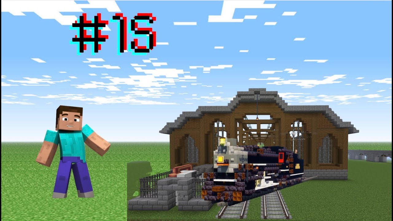 I build my own train station in Minecraft Survival World - #15 - YouTube