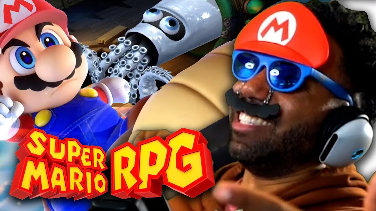 Slippery Squid Man battle VS Team Mario! | Super Mario RPG #8 - YouTube